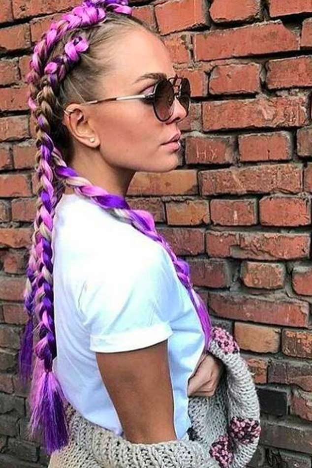 Extensions de cheveux synthétiques pour tresses estivales : Couleurs ...